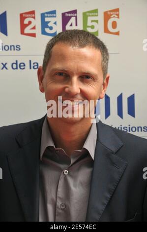 TV presenter Thomas Hugues attends the press conference of 'France ...