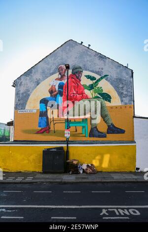 STREET ART BY ARTIST DREPH IN PENGE SOUTH LONDON OF AFROPUNK PIONEER ...