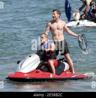 Harry Morton shows off his skills with a jet ski. Malibu, Calif. 7/1/07 ...