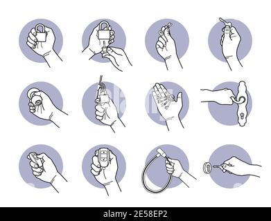 hand with secure key Stock Vector Image & Art - Alamy