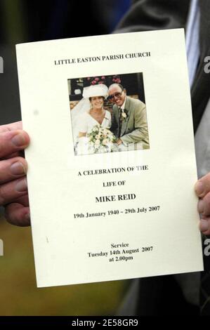 Comedian and Eastenders actor Mike Reid with his wife, arriving for the ...