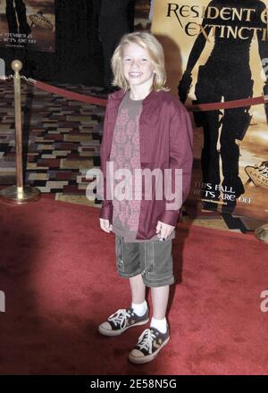 Connor McCoy World Premiere of 'Resident Evil: Extinction' at Planet ...