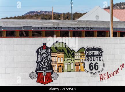 Downtown Williams, Arizona (old Route 66 town Stock Photo - Alamy