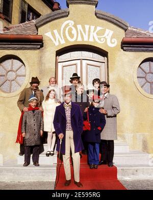 GENE WILDER, ROY KINNEAR, JACK ALBERTSON and PETER OSTRUM in WILLY WONKA AND THE CHOCOLATE ...