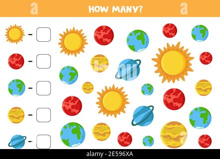 I spy educational game for children. Count how many bottles and flasks ...
