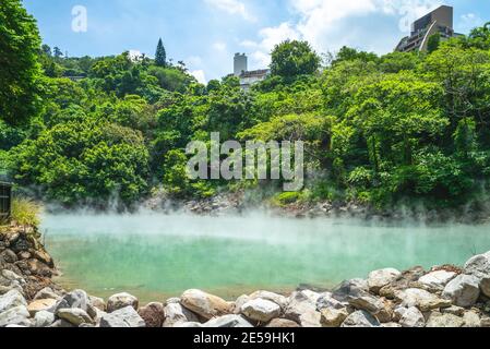 scene of thermal valley at beitou, taipei, taiwan Stock Photo - Alamy