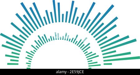sound wave ilustration vector template Stock Vector Image & Art - Alamy