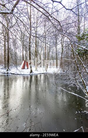 "Threshold" by Natasha Rosling. A walk in the snow along the Forest of ...