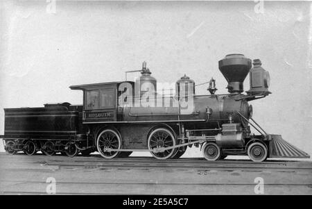 Narrow-gauge locomotive from the Baldwin Locomotive Works, 1885 Stock ...