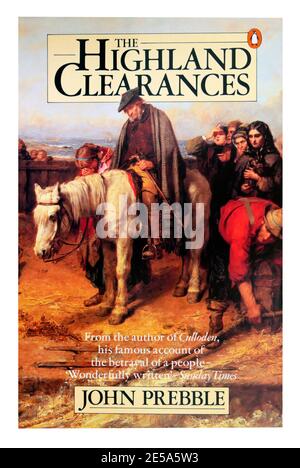 Book cover "The Highland Clearances" by John Prebble Stock Photo - Alamy