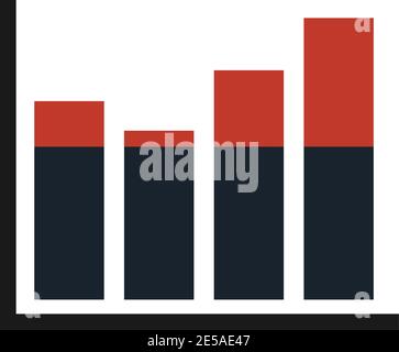 Growing economic symbol, flat modern icon, isolated on white background ...