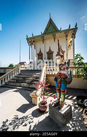 lakhon khol khmer masked dance performer in costume at phnom penh ...