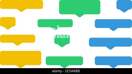 speech bubbles messages icons vector illustration design Stock Vector ...