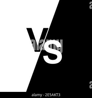 Versus letters logo. White V and S on black splash Stock Vector Image ...