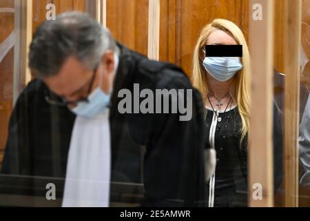 The accused Kristel Appelt pictured at the jury constitution session ...