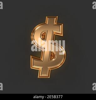 dollar - peso sign on orange backdrop - design honey crystals alphabet ...