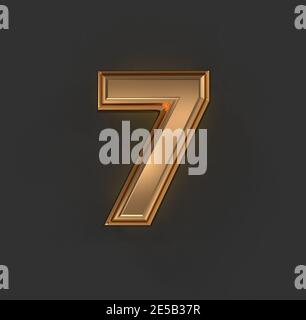 Copper or vintage gold metallic font with yellow noisy backlight ...