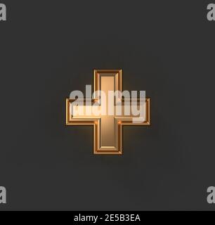 Copper or vintage gold metallic font with yellow noisy backlight ...