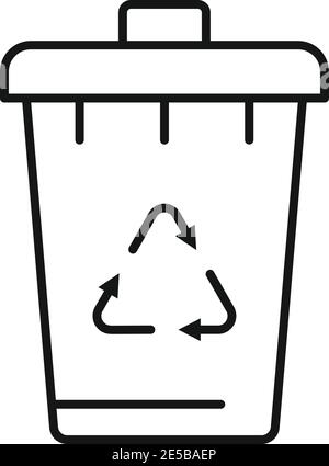 Garbage wheel box icon, outline style Stock Vector Image & Art - Alamy
