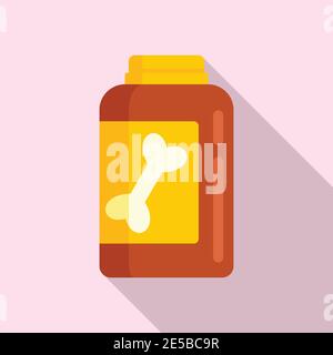 Bottle of ketchup mock up with flat and solid color design style vector ...