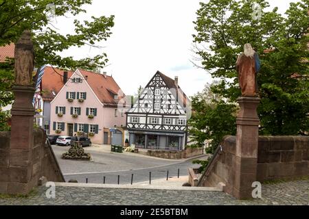 Hilpoltstein / GERMANY - MAY 1, 2019: view of medieval town ...