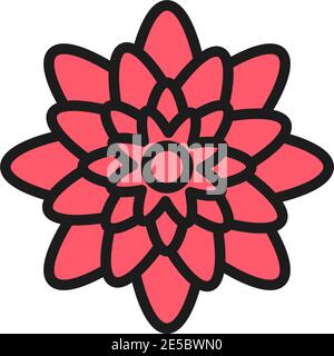 Aloe plant icon. Flat illustration of aloe plant vector icon for web ...