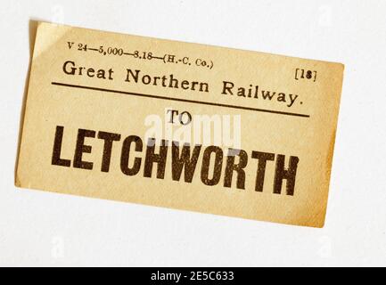 Vintage British Rail Luggage Label Stock Photo - Alamy