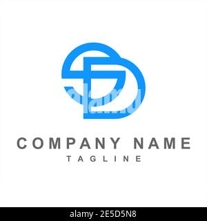 SDE circle letter logo design with circle and ellipse shape. SDE ...