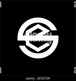 SEG circle letter logo design with circle and ellipse shape. SEG ...