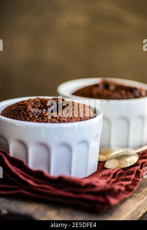 Individual chocolate fondant Stock Photo - Alamy