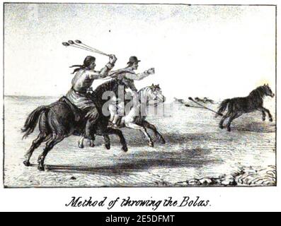 Method of throwing the Bolas Stock Photo - Alamy