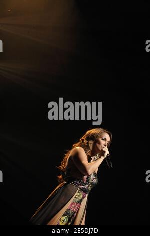 French Singer Helene Segara performs during the celebration of the 20 ...