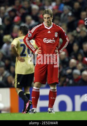 FERNANDO TORRES LIVERPOOL FC ANFIELD LIVERPOOL ENGLAND 08 August 2008 ...
