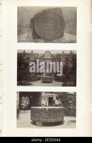 Mexico. Aztec calendar stone Mexico. Court of the museum Stock Photo ...