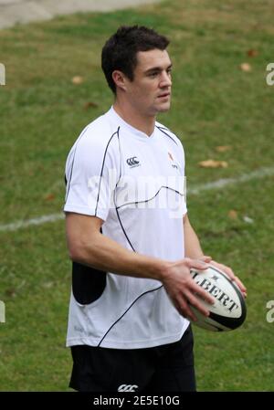 USA Perpignan's Daniel Carter during the training session prior to the ...