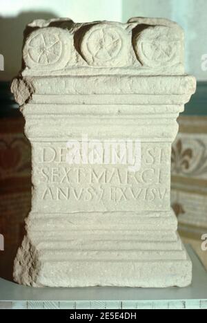 Ruins of Roman settlement and fort Deva Victrix in Chester, Cheshire ...