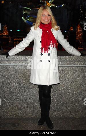 Singer Kristen Chenoweth attends the annual tree lighting ceremony and ...