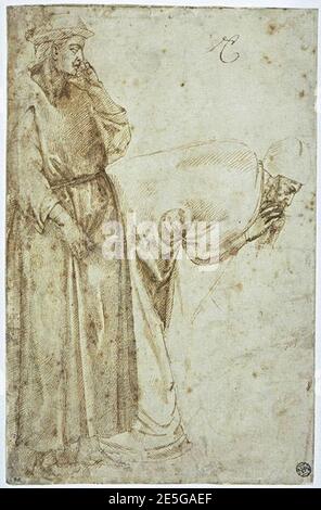 . Michelangelo, copia dalla cappella peruzzi di giotto . 1318-1322 ca ...