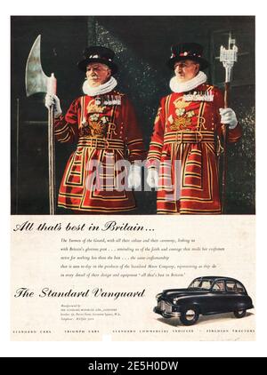 1950 U.S. Magazine Standard Vanguard Advert Stock Photo - Alamy