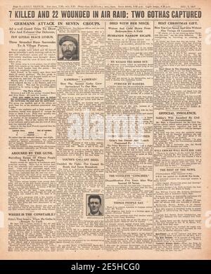 1917 Daily Sketch Gotha Raids on London Stock Photo - Alamy