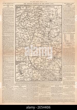 Pershing war map Stock Photo - Alamy