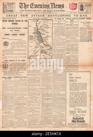 1918 News of the World Spring Offensive Stock Photo - Alamy
