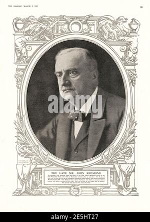John Redmond, MP, Irish nationalist politician, circa 1900 Stock Photo ...