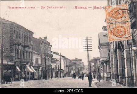 Miensk, Zachara skaja-Felicyjana skaja. , - (1907-14) (2 Stock Photo ...