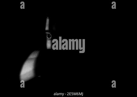 Middle eastern guy with shadow shapes on his face Stock Photo - Alamy