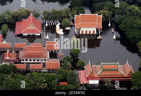 Aerial view of massive flooding caused by Hurricane Katrina submerging ...