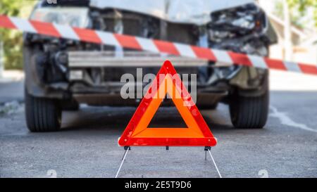 Car crash accident in city Stock Photo - Alamy
