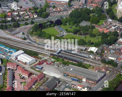 Panoramic view of Selby railway station, North Yorkshire, England Stock ...