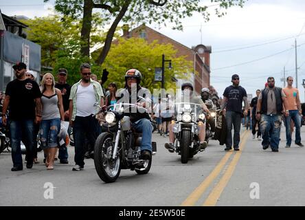 Port Dover, Ontario, Canada, 13th October 2017. Thousands of ...