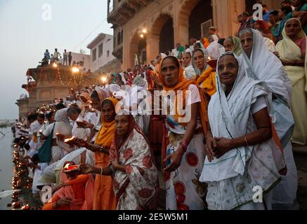 India Uttar Pradesh Vrindavan widows during their praying time in the ...